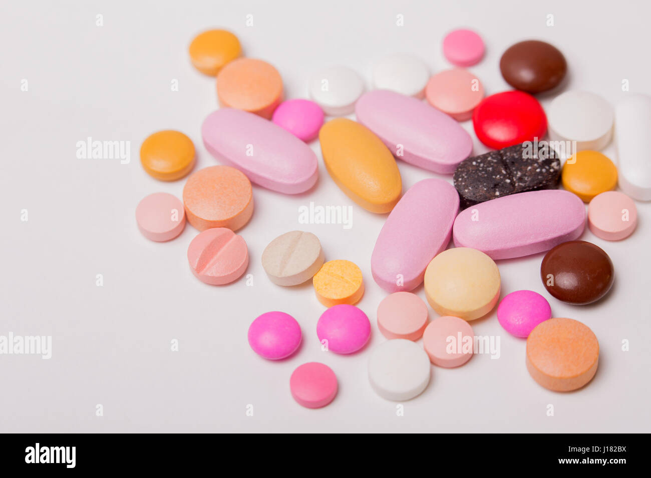 different Tablets pills capsule heap mix therapy drugs Stock Photo - Alamy