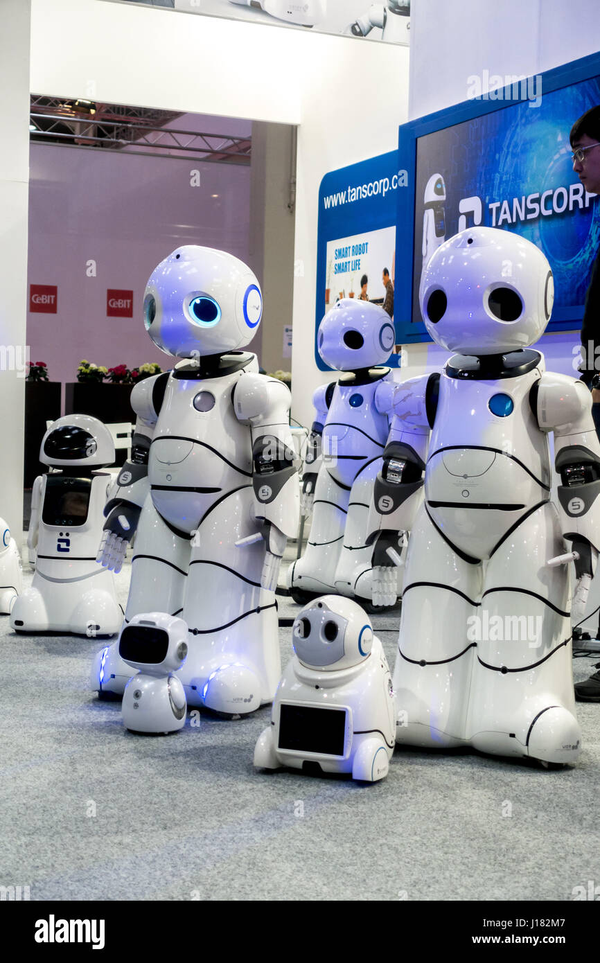 CEBIT 2017 Hannover, Transcorp Robotics Stock Photo - Alamy