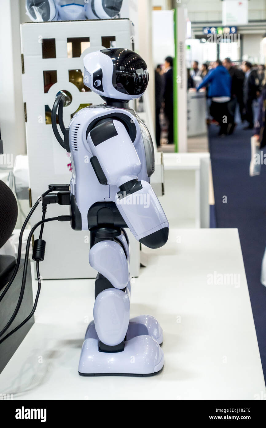 CEBIT 2017 Hannover, Fujisoft Roboter Stock Photo - Alamy