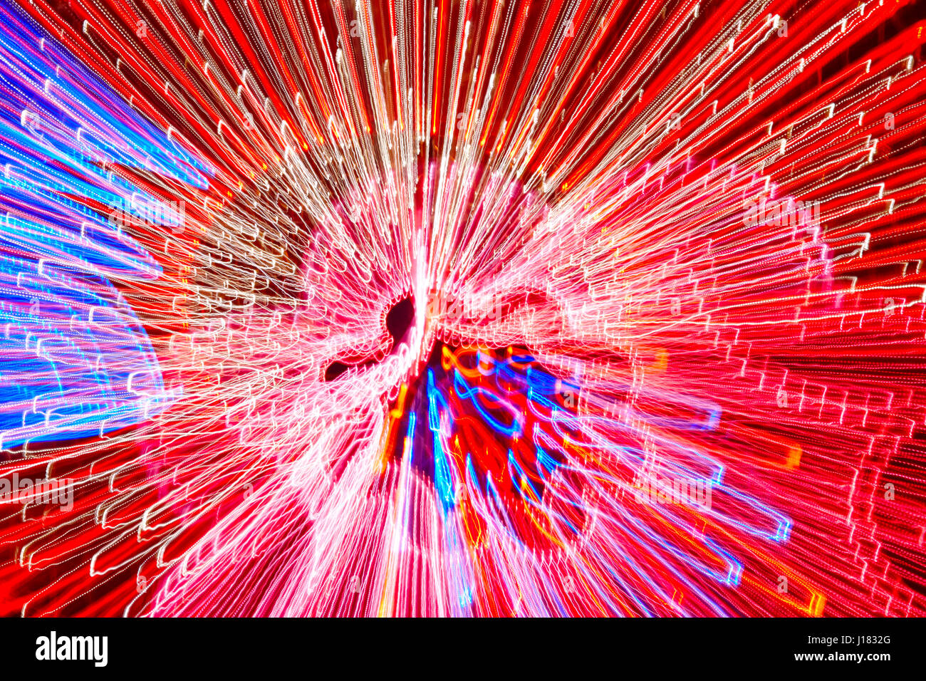 Moving colored lights background. Abstract backdrop in horizontal ...