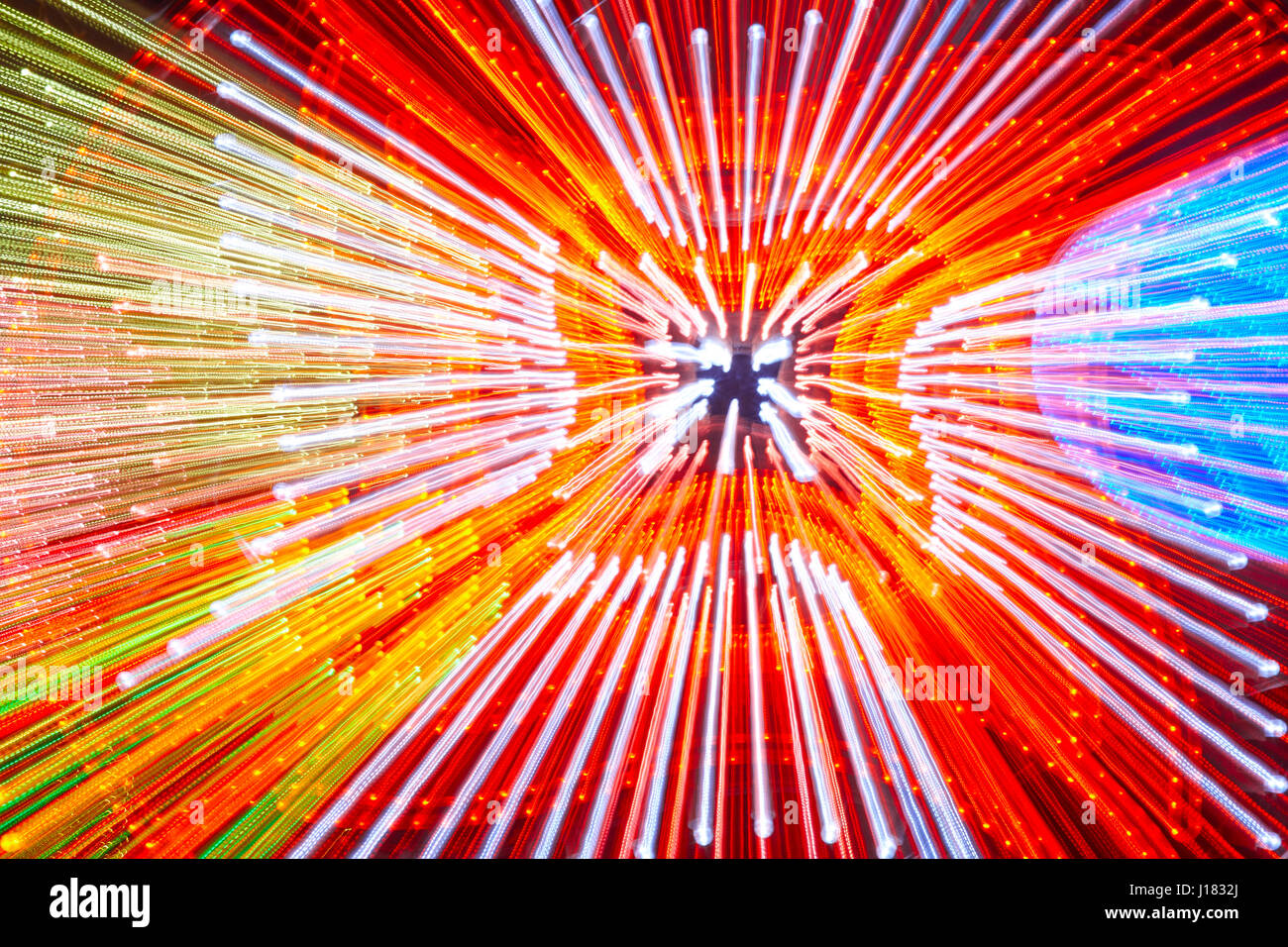 Moving colored lights background. Abstract backdrop in horizontal ...