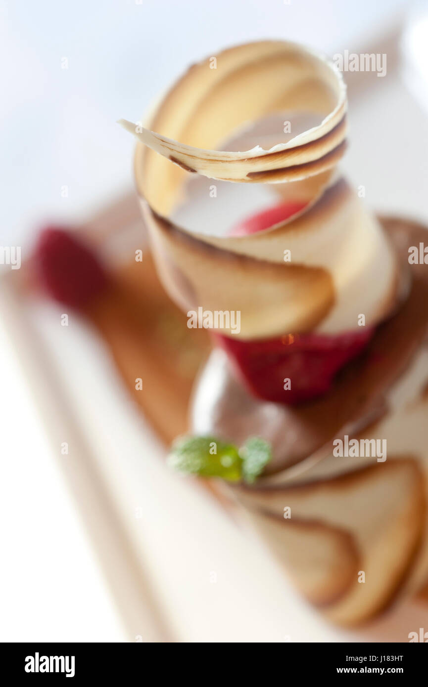 fine dining ice cream dessert Stock Photo - Alamy