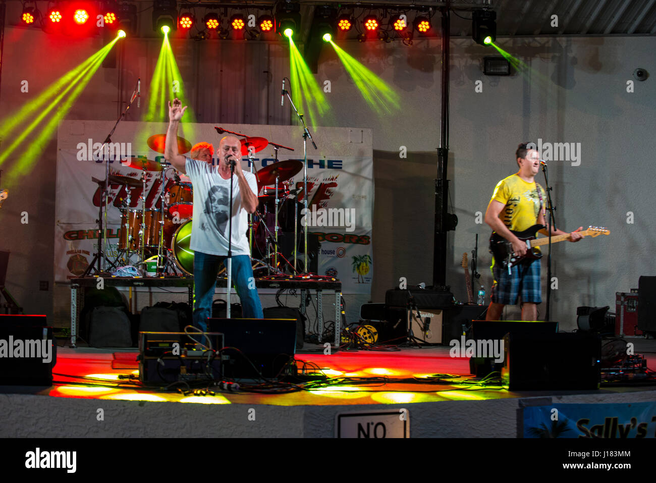 rock show live on stage outdoor live in the streets Stock Photo - Alamy