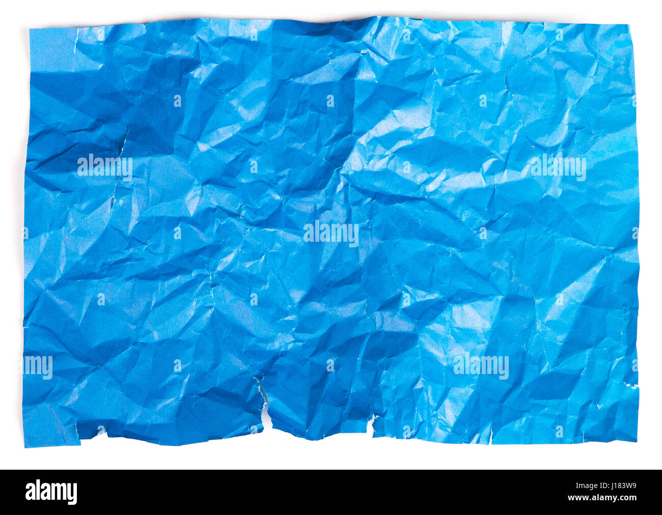 Crumpled paper isolated on white background Stock Photo - Alamy