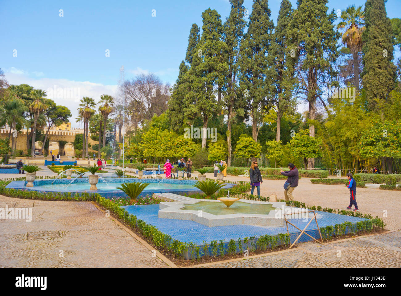 Jnan Sbil, Bou Jeloud Gardens, Fez, Morocco, Africa Stock Photo - Alamy