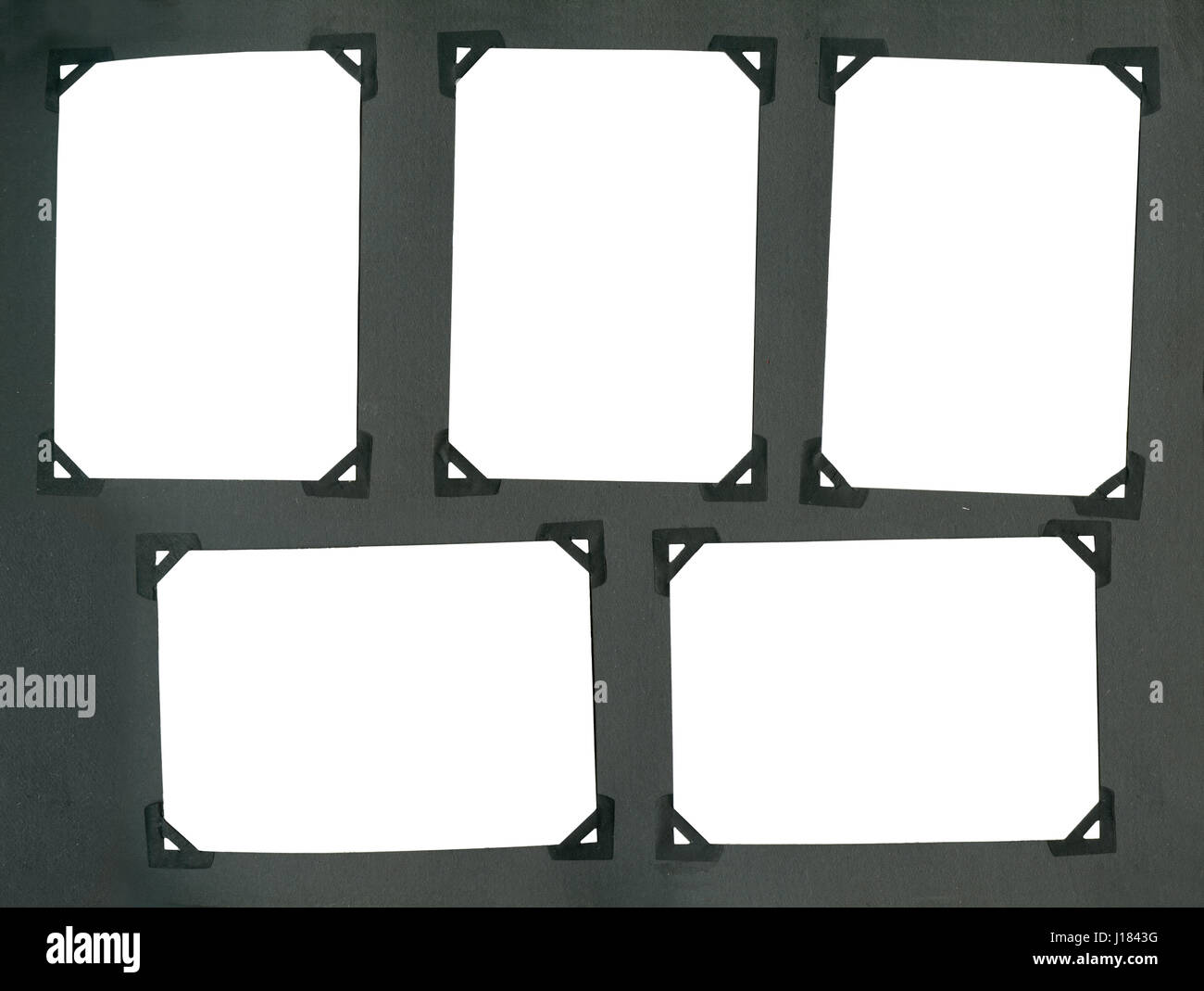 Empty page from an old album Stock Photo - Alamy