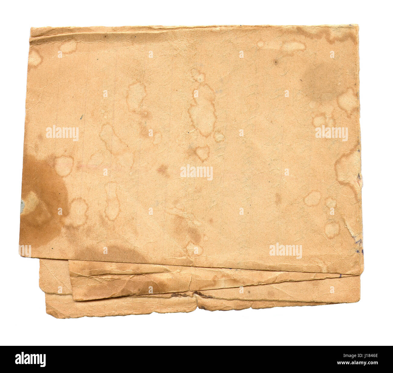 Old dirty paper isolated on white background Stock Photo - Alamy