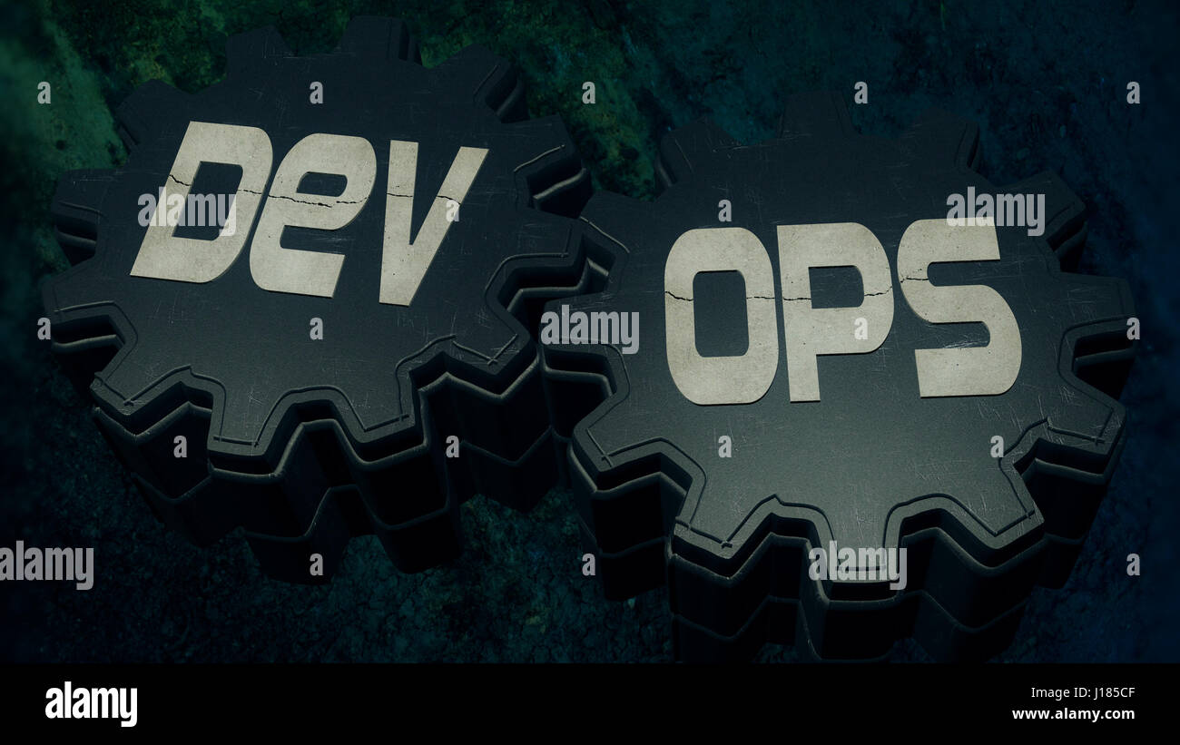 3D Illustration: Development & Operations (DevOps Stock Photo - Alamy