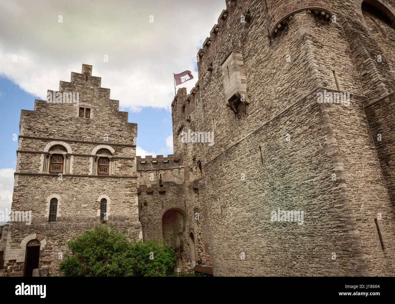 Once known as Castle of the Counts, Gravensteen Castle in Ghent ...