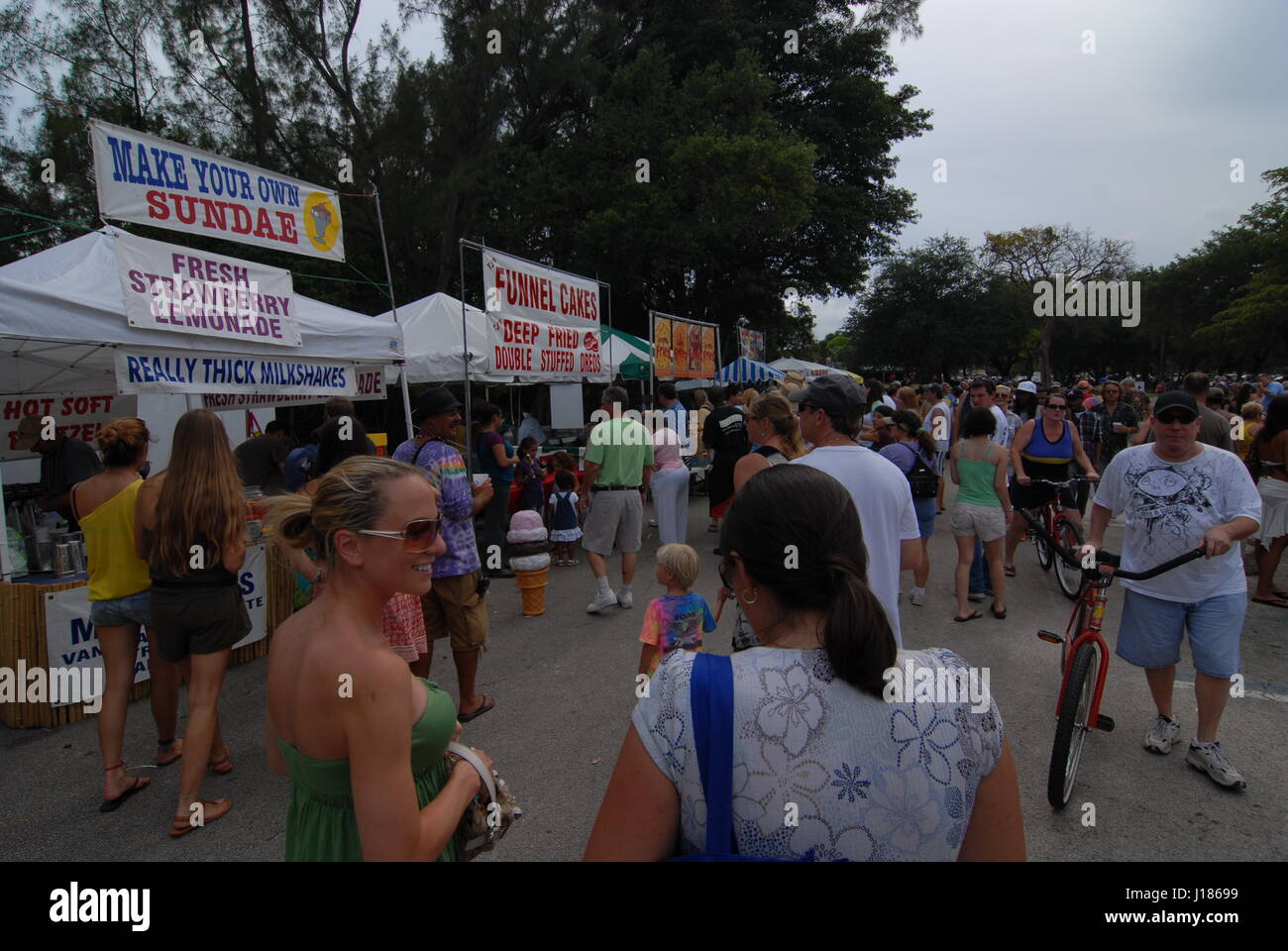 hippy festival love in Miami Florida USA people dressed as 1960's ...