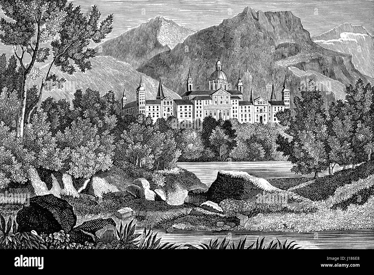 El escorial madrid Black and White Stock Photos & Images - Alamy