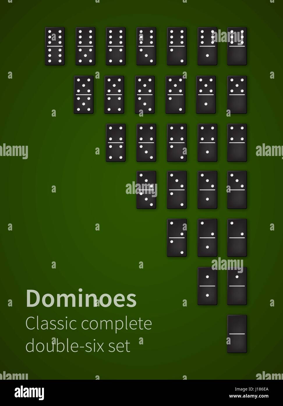 Dominoes bones set Stock Vector Image & Art - Alamy