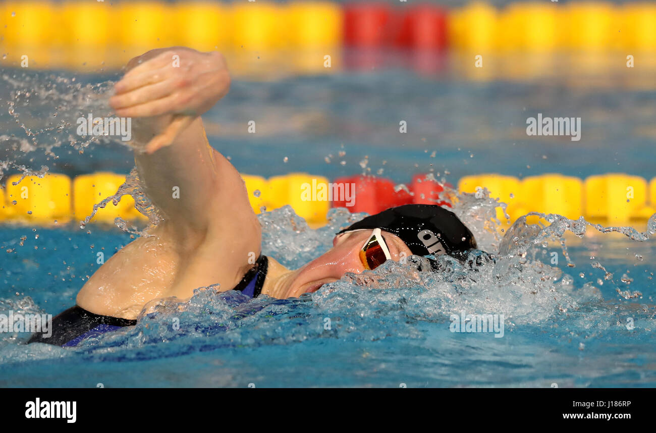 Hannah Miley in action during the Women's 400 metre Individual Medley ...