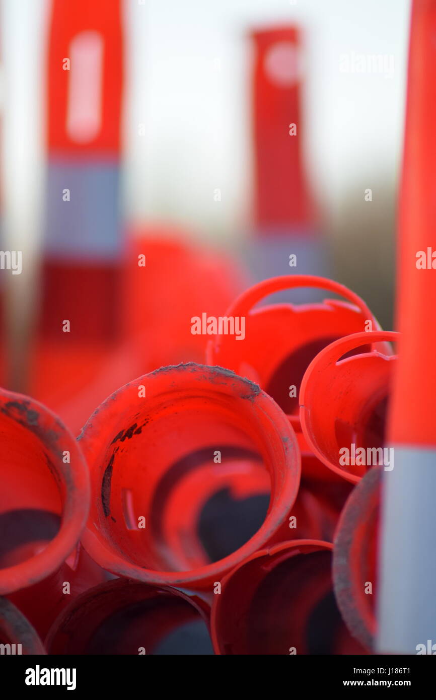 Stack of traffic cones hi-res stock photography and images - Alamy