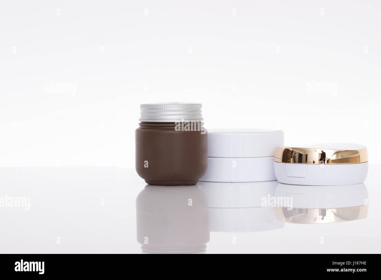 cosmetic containers isolated Stock Photo - Alamy