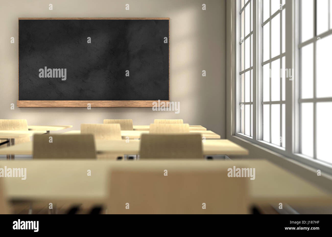 Classroom board 3D illustration Stock Photo - Alamy