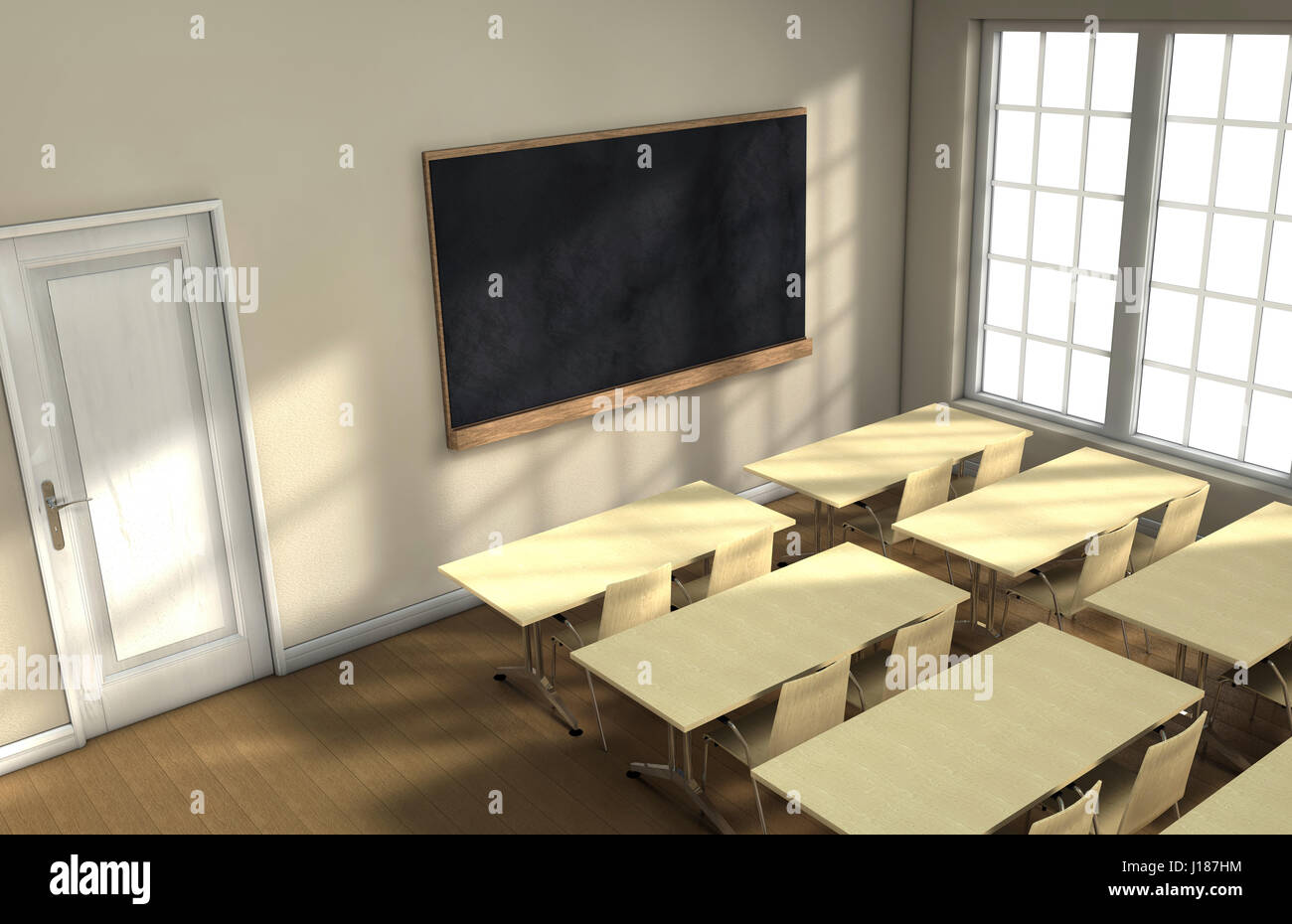 3d illustration classroom hi-res stock photography and images - Alamy
