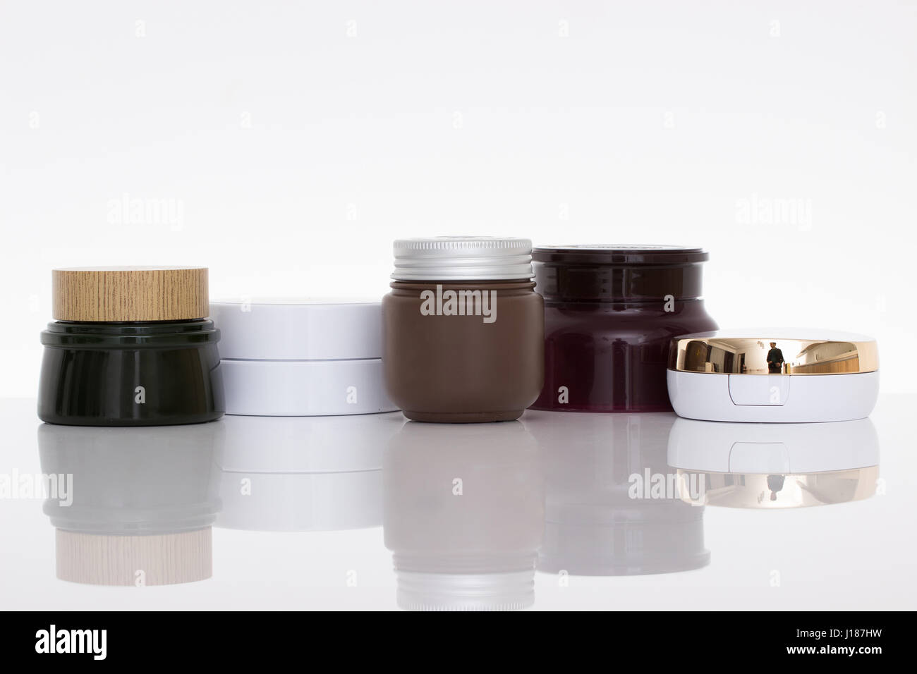 cosmetic containers isolated Stock Photo - Alamy