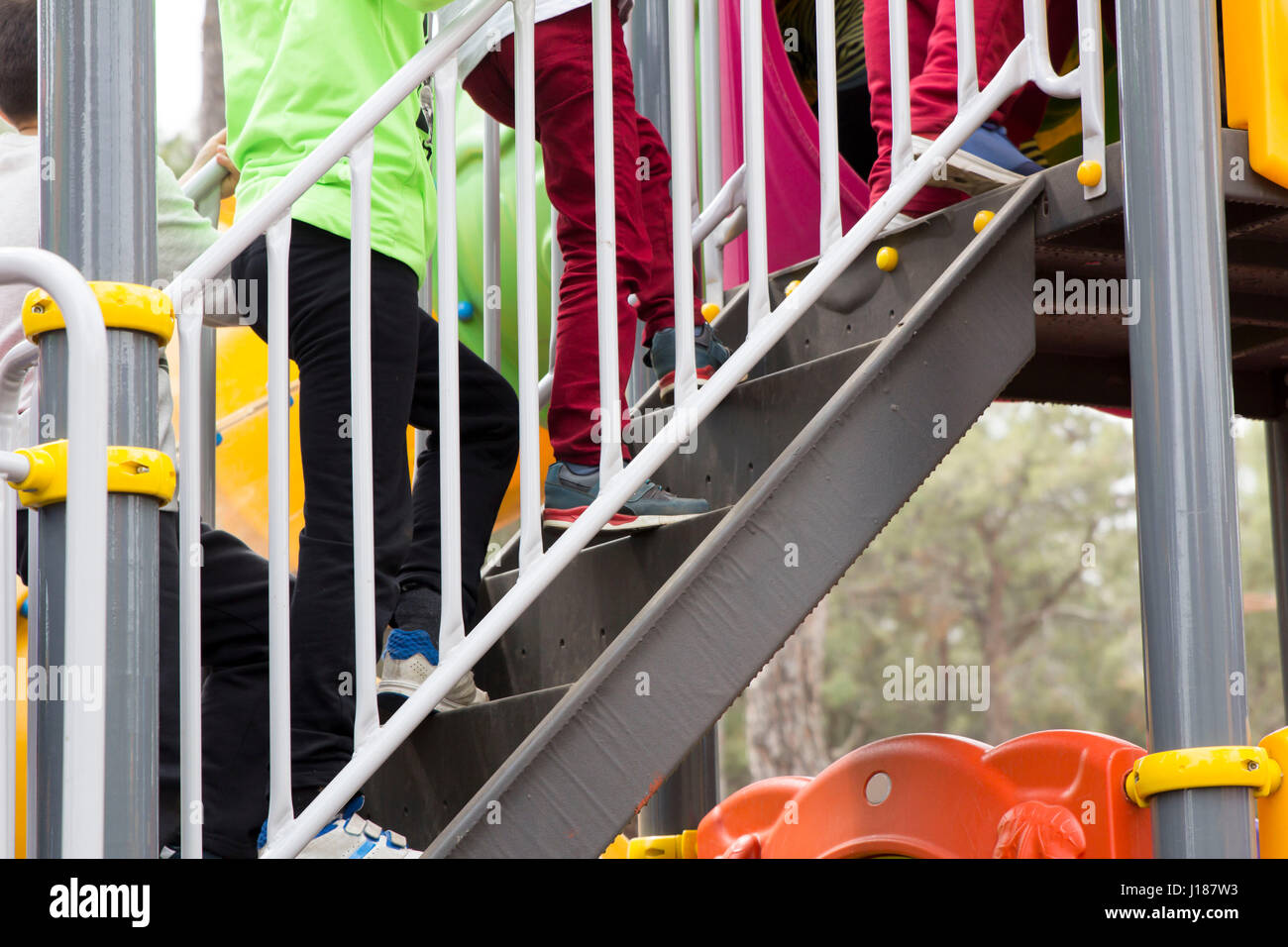 Child feet on stairs hi-res stock photography and images - Alamy
