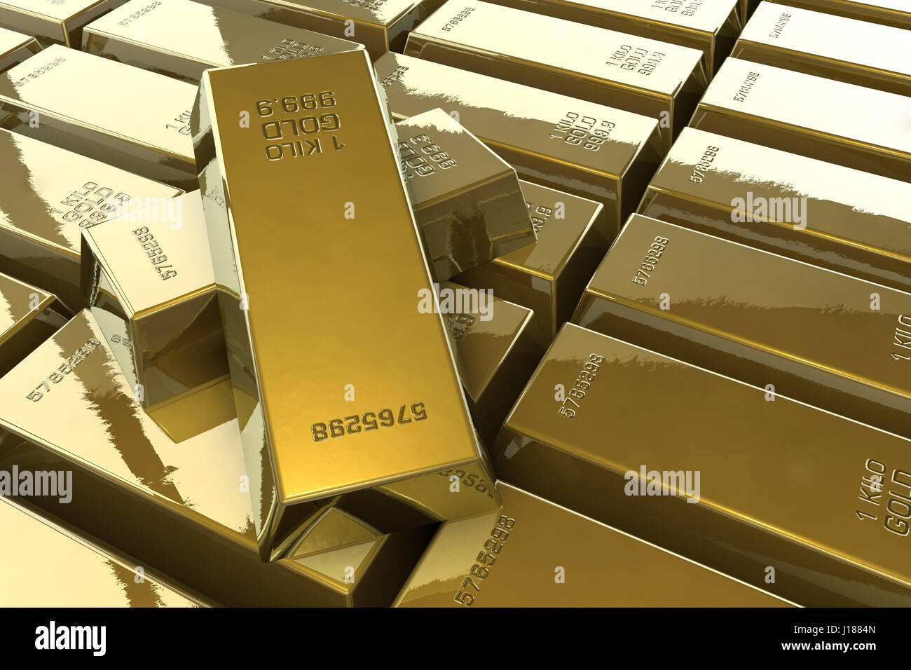 Bank vault gold bars hi-res stock photography and images - Alamy