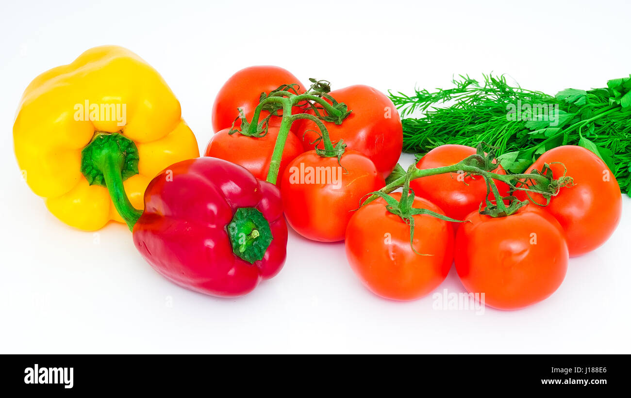 Fresh vegetables isolated on white Stock Photo - Alamy