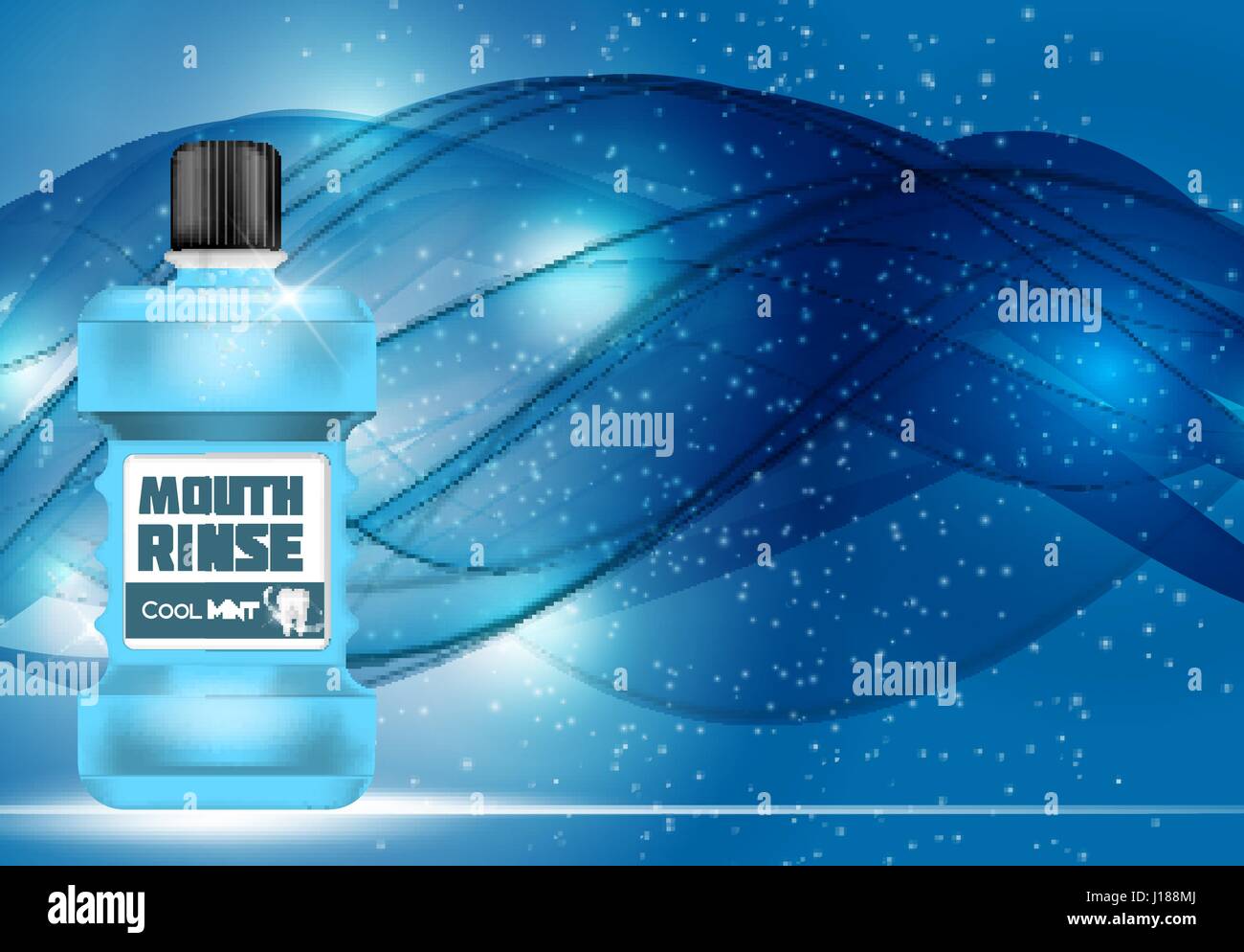 Mouth Rinse Design Cosmetics Product Template for Ads or Magazi Stock ...