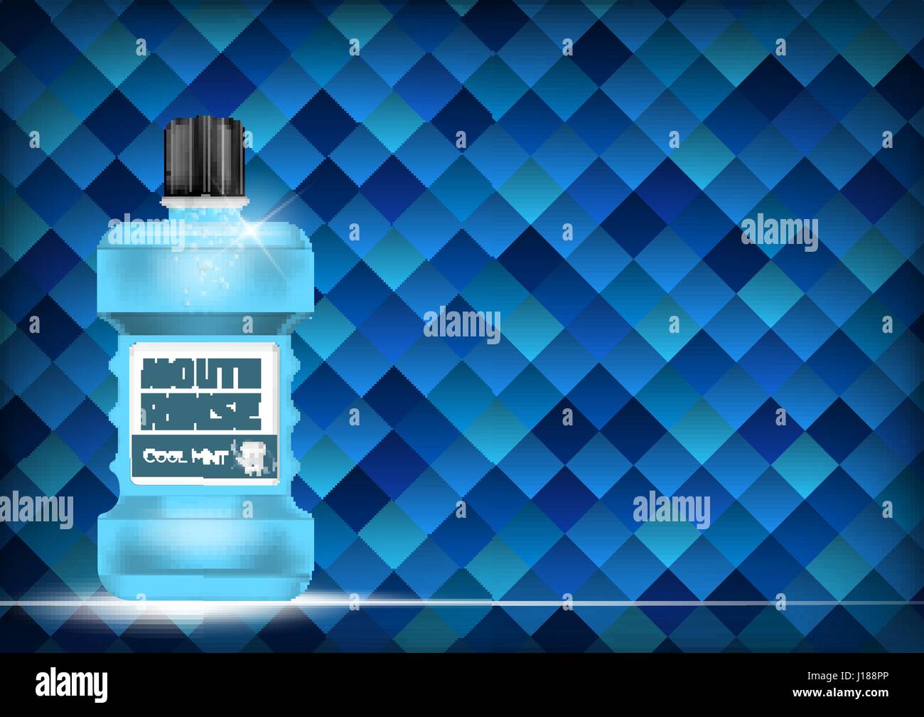 Mouth Rinse Design Cosmetics Product Template for Ads or Magazi Stock ...