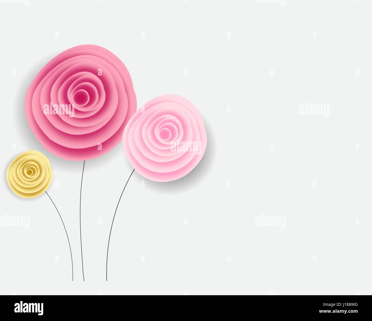 Paper flower background Stock Vector Images - Alamy