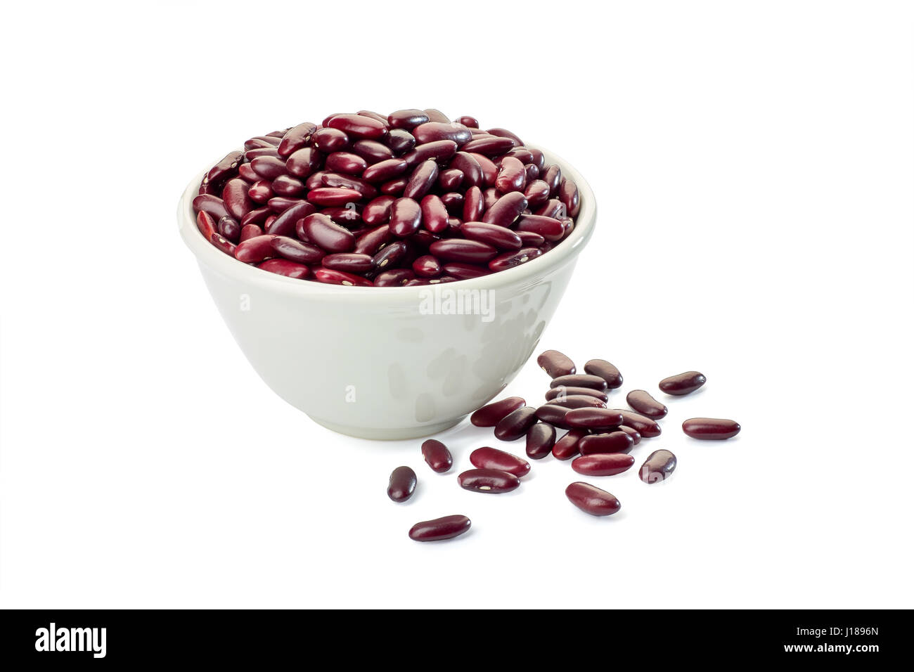 Red beans on brown Cut Out Stock Images & Pictures - Alamy