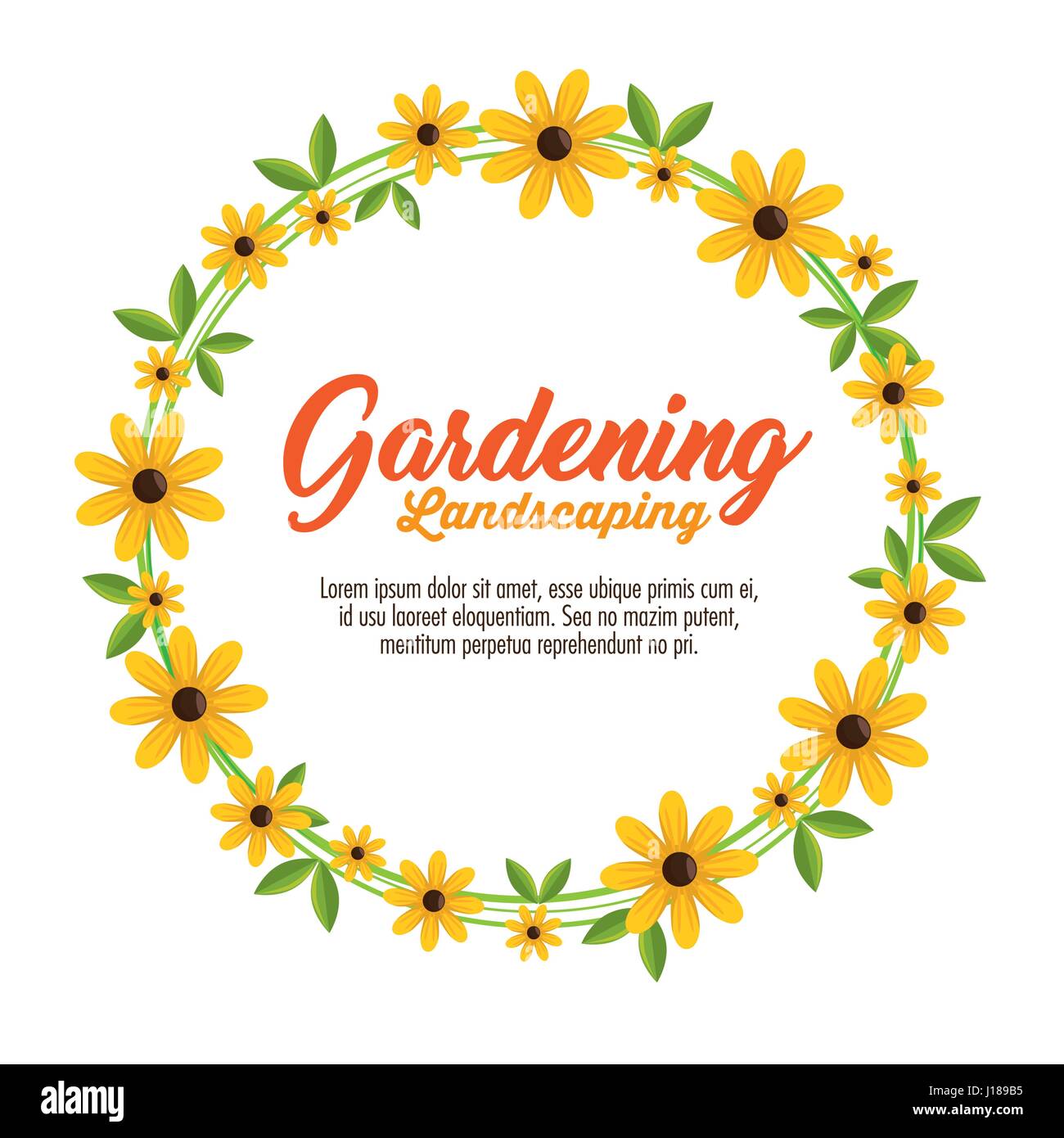 Symmetrical garden design Stock Vector Images - Alamy