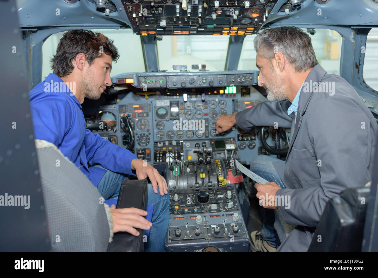 Inside aircraft simulator hi-res stock photography and images - Alamy