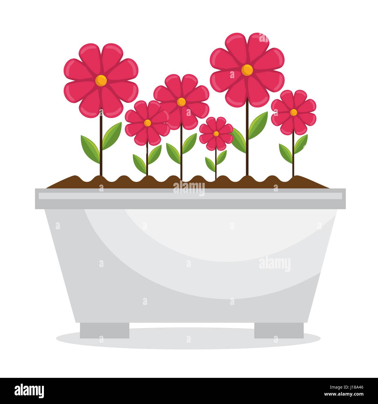 cute garden plants cultive Stock Vector Image & Art - Alamy