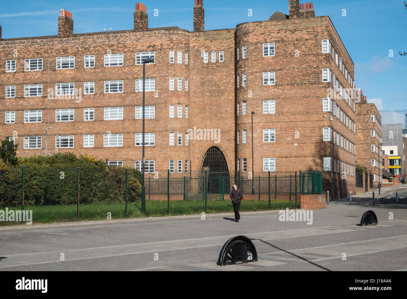 Housing,flats,homes,brick,accommodation,Liverpool,Merseyside,England ...