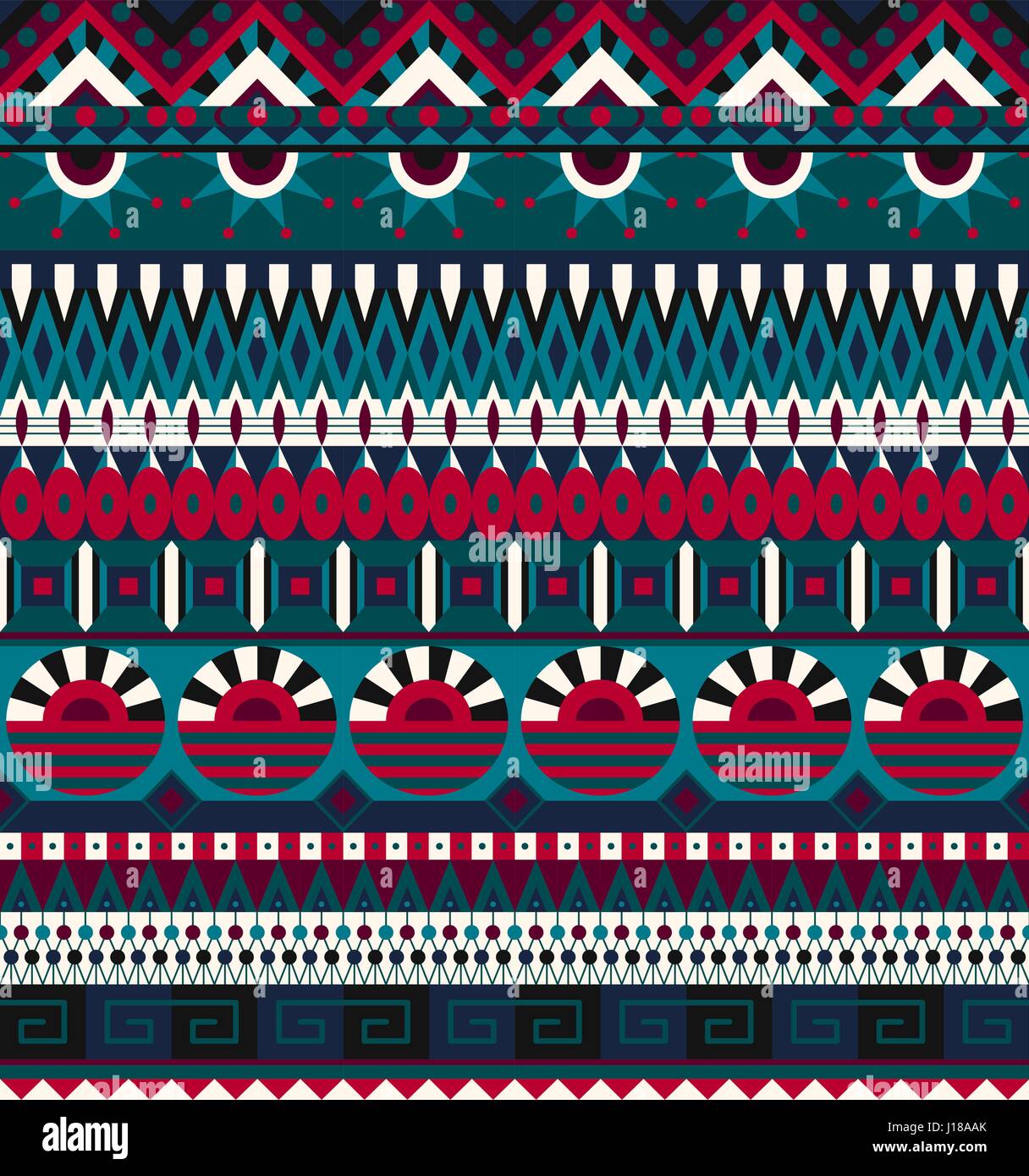 Colorful Tribal Patterns Wallpaper