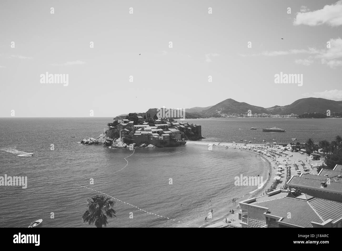 Resort panoramic Black and White Stock Photos & Images - Alamy