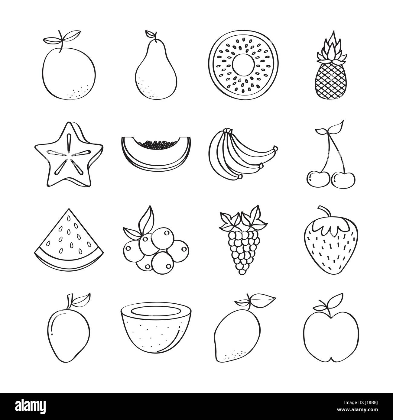 healthy fruits design Stock Vector Image & Art - Alamy