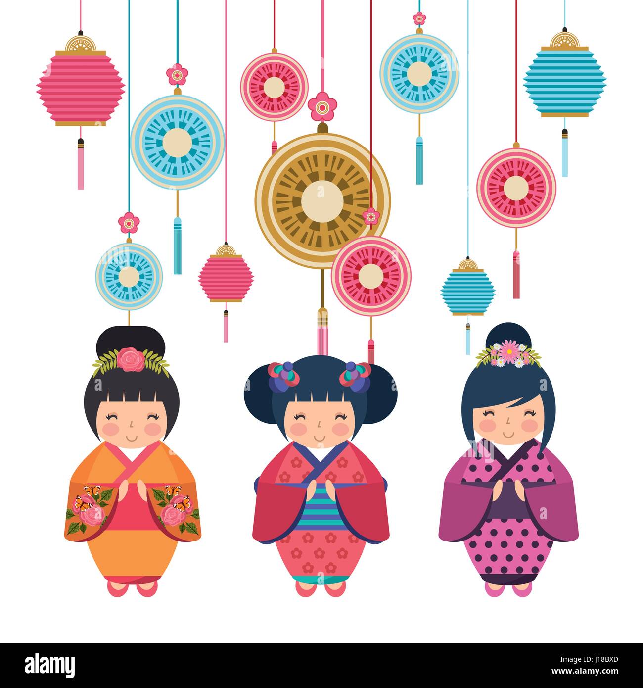 japanese girl design Stock Vector Image & Art - Alamy