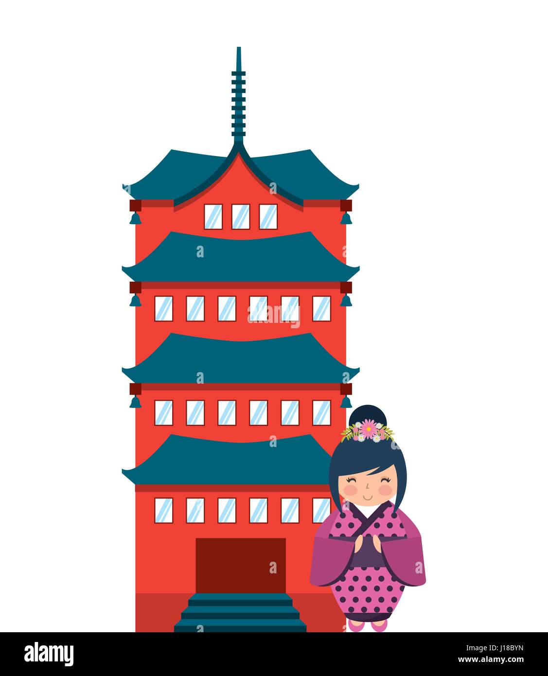 japanese girl design Stock Vector Image & Art - Alamy