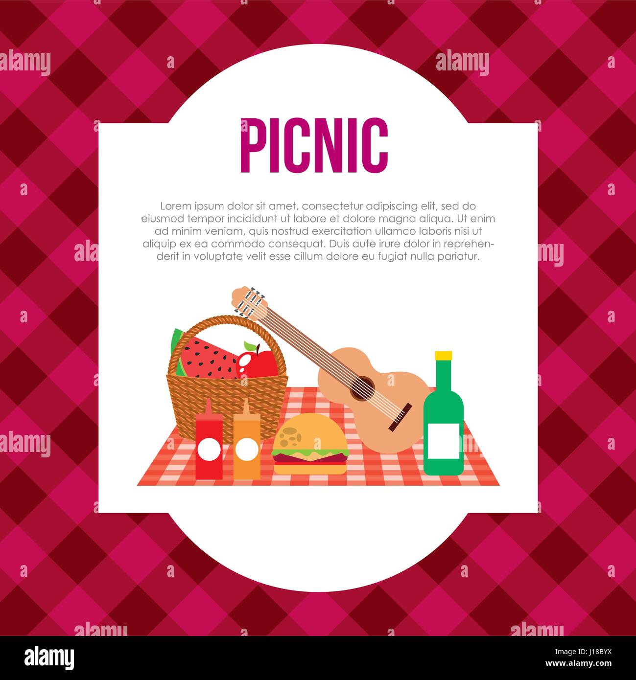 Picnic concept design Stock Vector Image & Art - Alamy