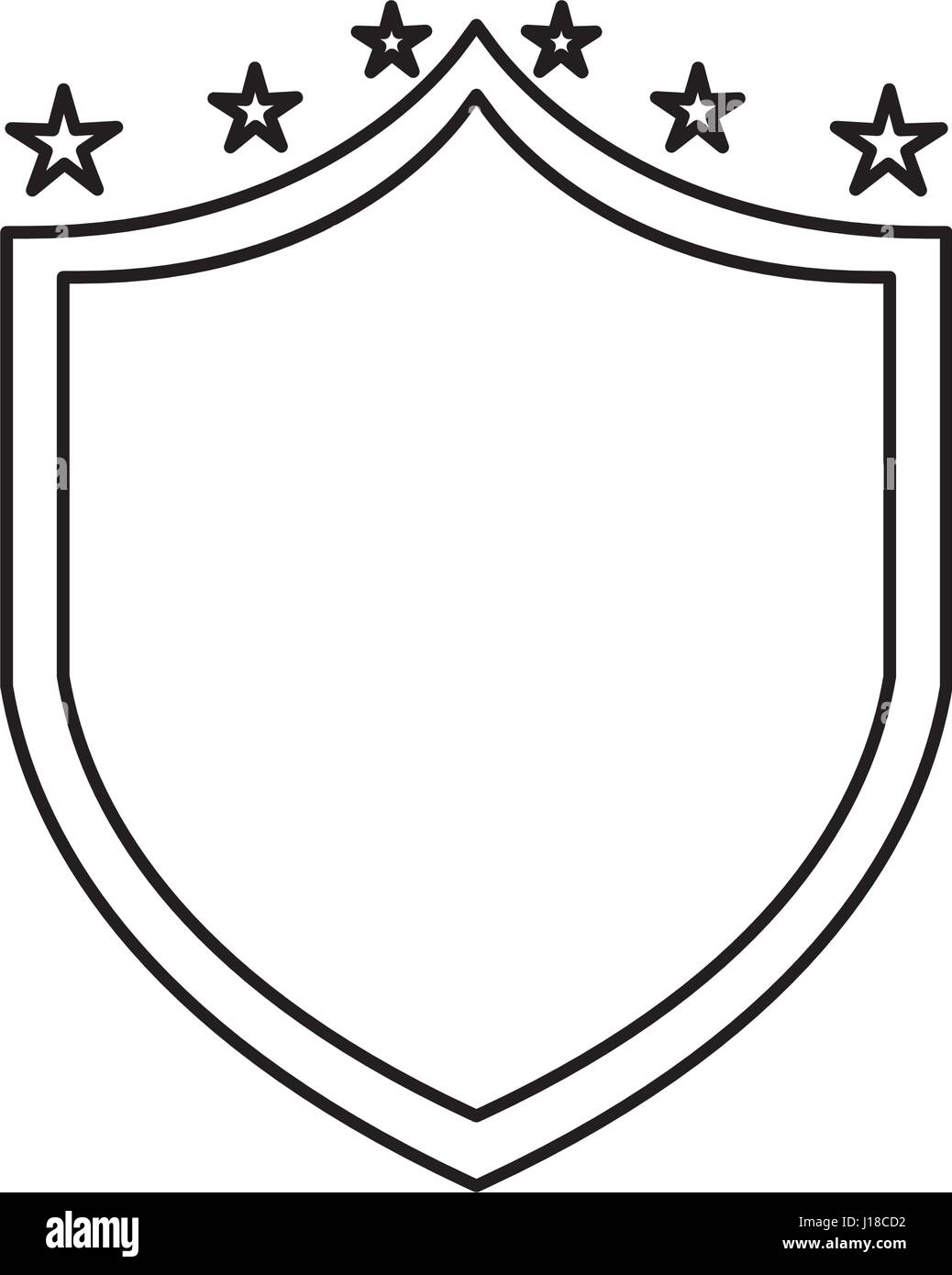 justice shield with stars isolated icon Stock Vector Image & Art - Alamy