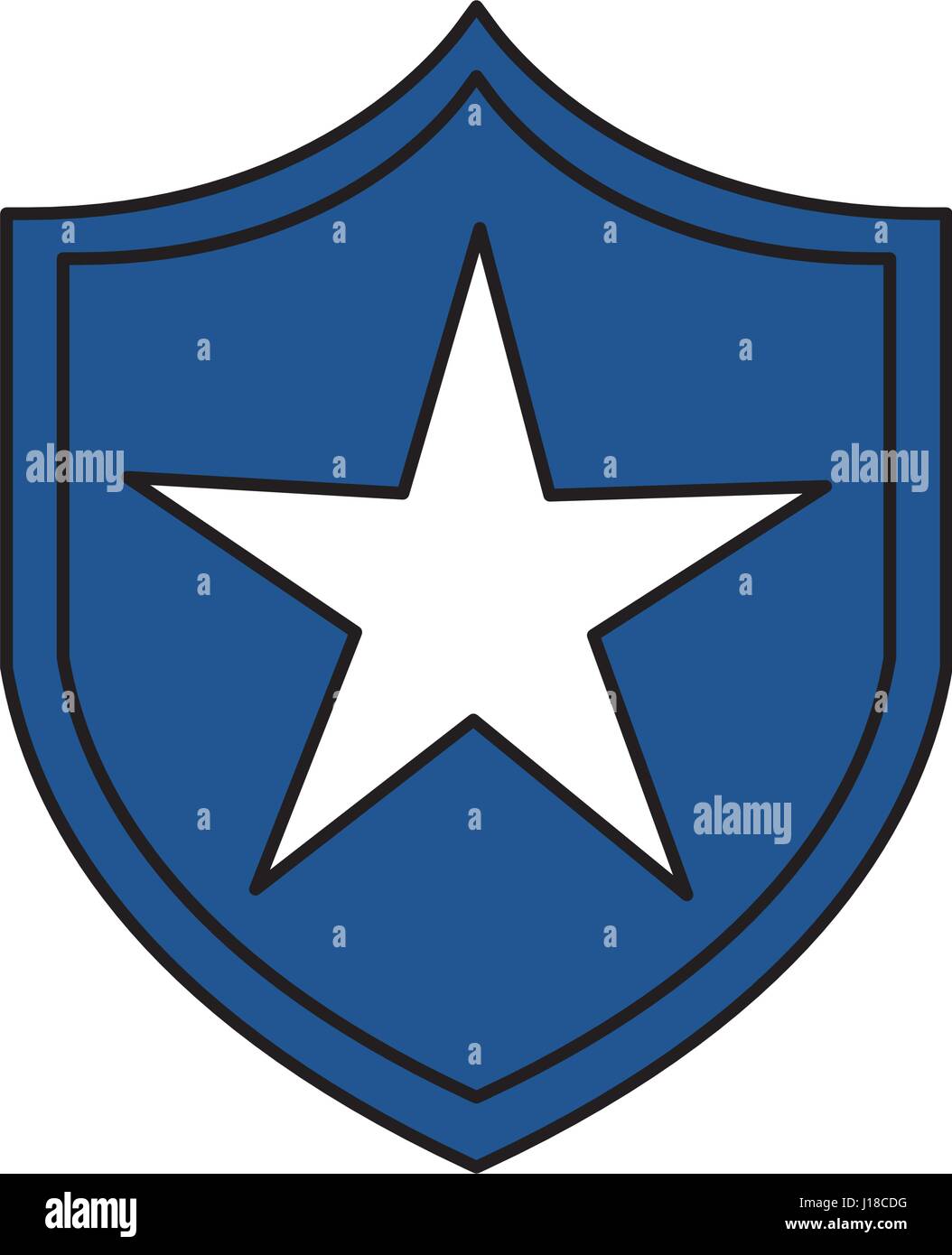 justice shield with stars isolated icon Stock Vector Image & Art - Alamy