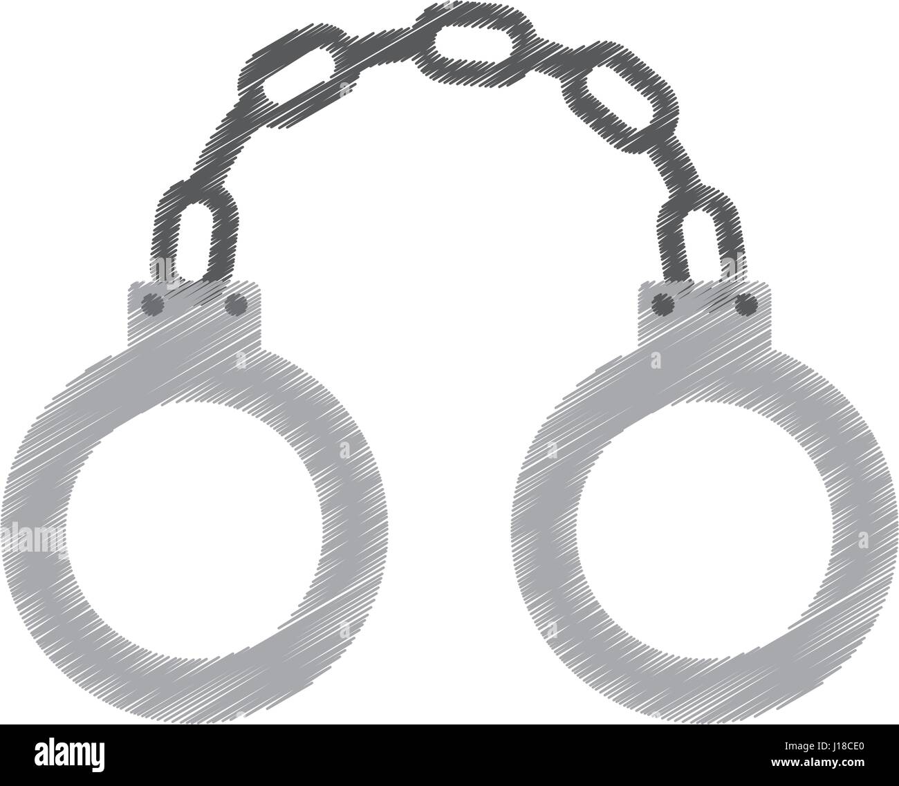 Jail cuffs Stock Vector Images - Alamy