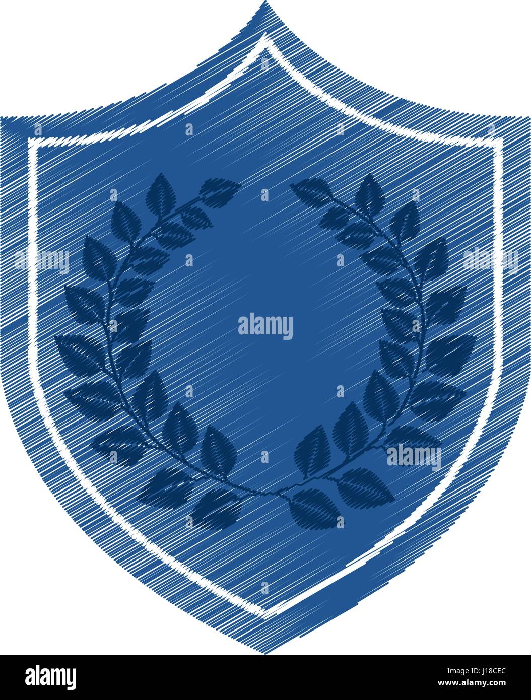 justice shield with wreath isolated icon Stock Vector Image & Art - Alamy