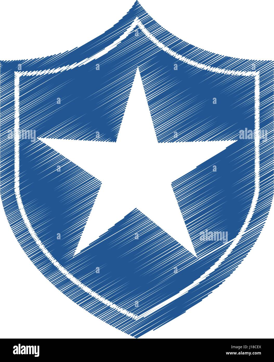 justice shield with stars isolated icon Stock Vector Image & Art - Alamy
