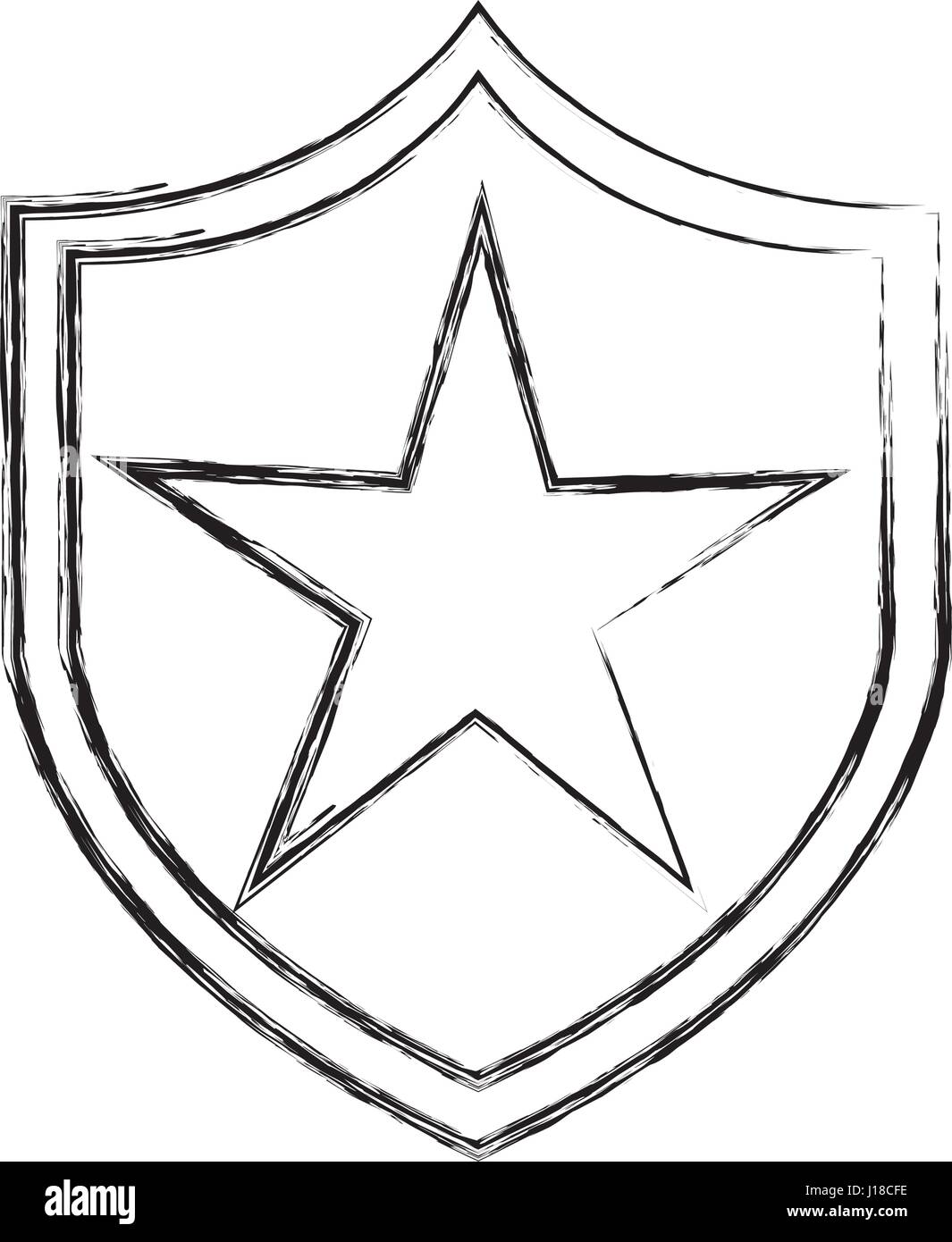 justice shield with stars isolated icon Stock Vector Image & Art - Alamy