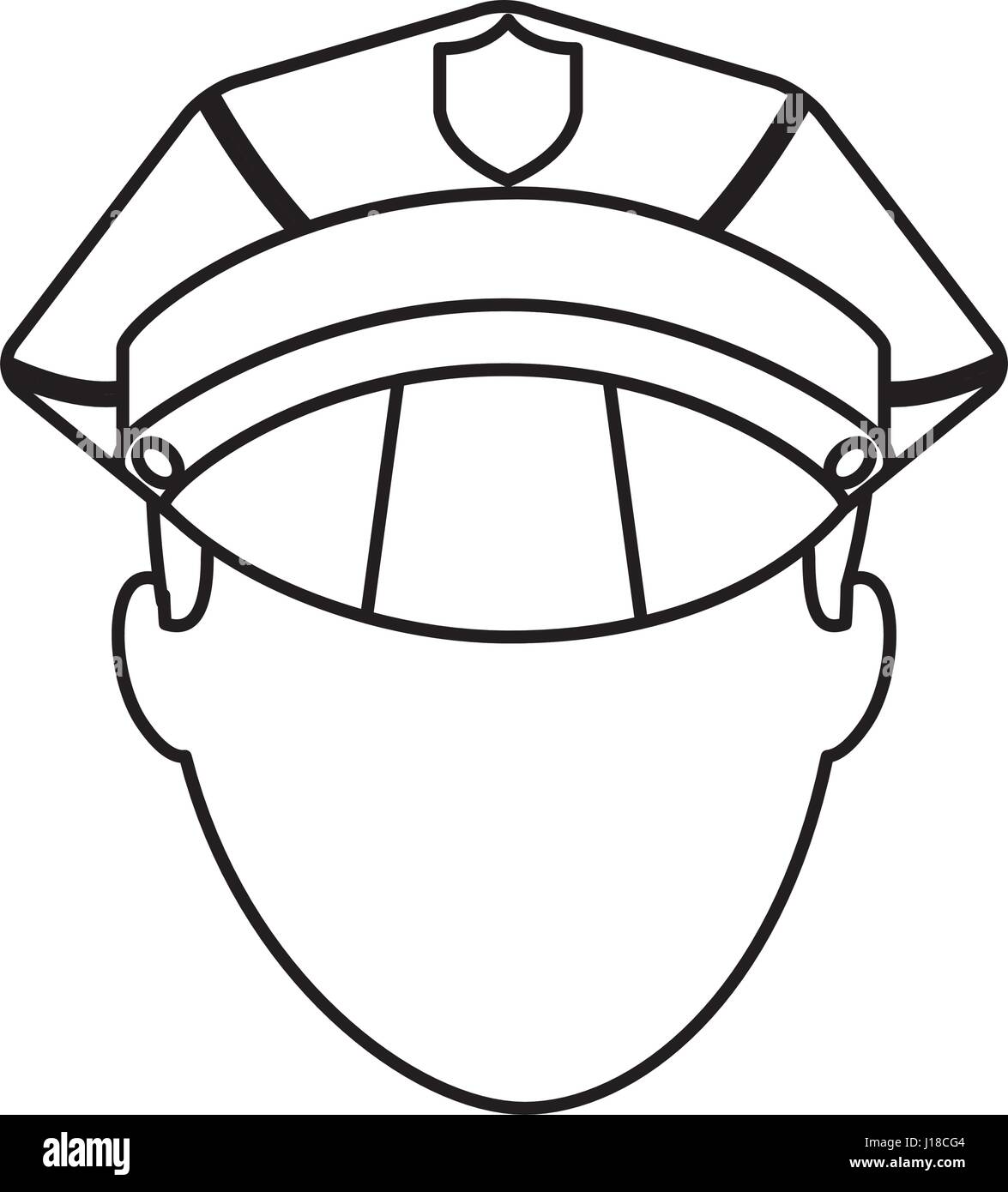 Human officer icon Black and White Stock Photos & Images - Alamy