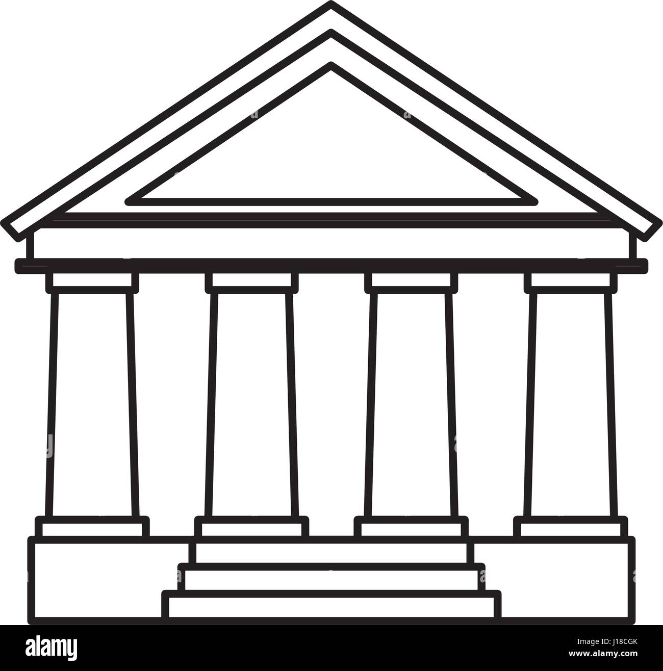 Supreme court building pillars Stock Vector Images - Alamy