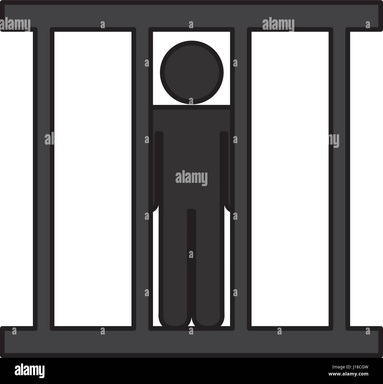 Prisoner avatar character icon vector hi-res stock photography and ...