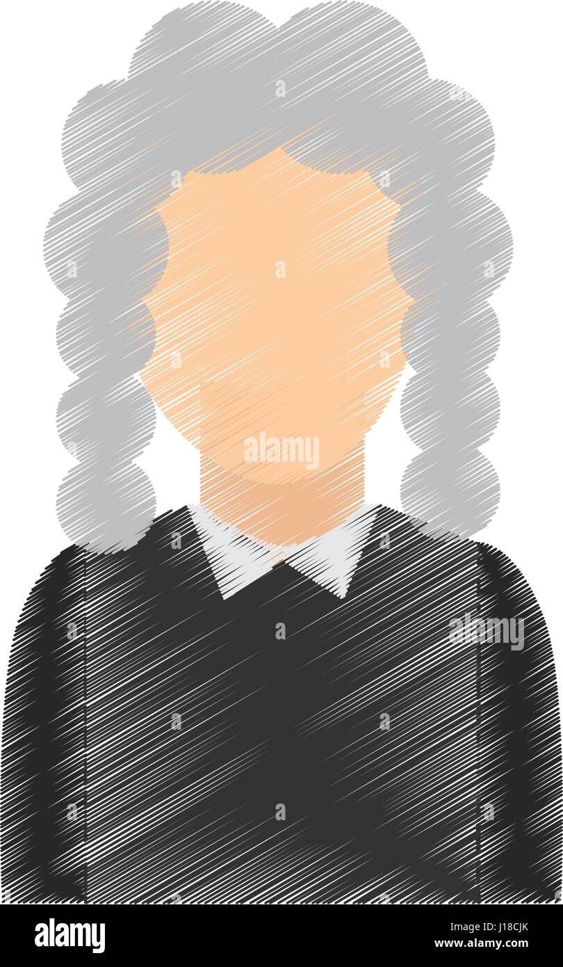 Judge profile Stock Vector Images - Alamy