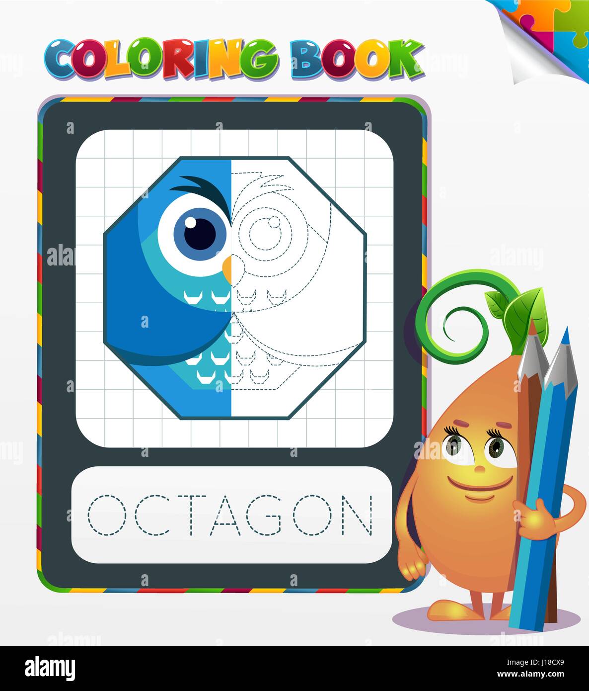 Octagon Coloring Pages